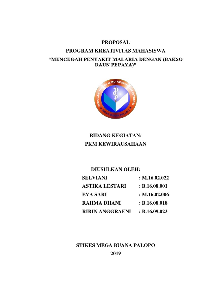 Contoh Proposal PKM | PDF