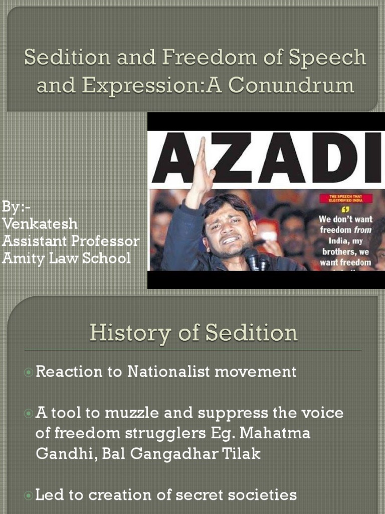 Impact of Sedition Laws on Free Speech | PDF | Politics | Social Science