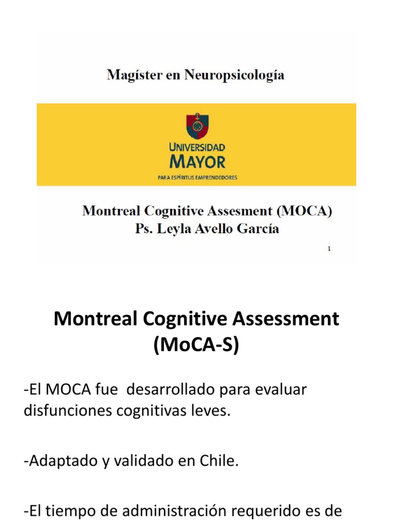 Moca | PDF | Memoria | Sistema nervioso