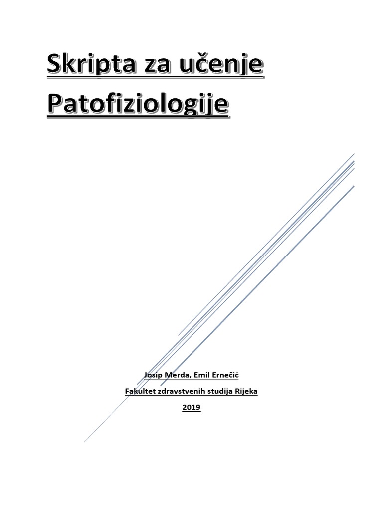 Patofiziologija Skripta | PDF