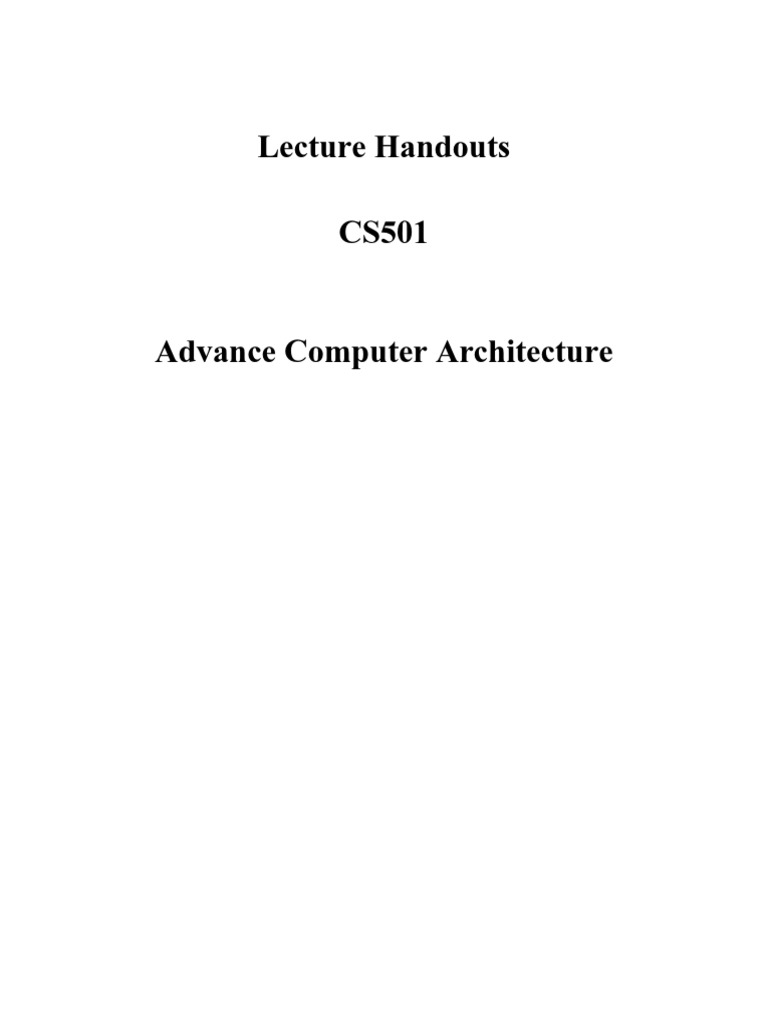 CS501 - Handouts | Download Free PDF | Assembly Language | Central ...