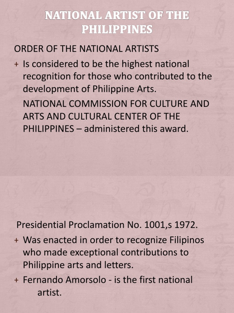 National Artists of The Philippines | PDF | Paintings | Philippines