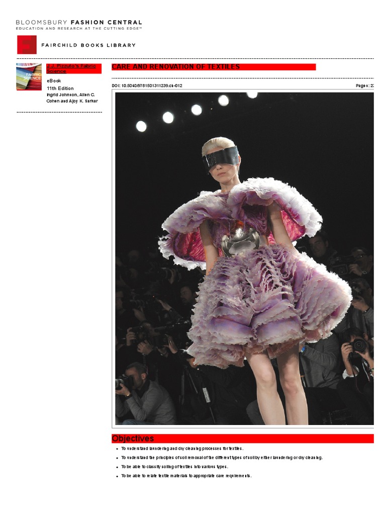 Care and Renovation of Textiles | PDF | Laundry | Bleach