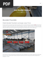 TABEL BERAT DAN UKURAN BONDEK | PDF