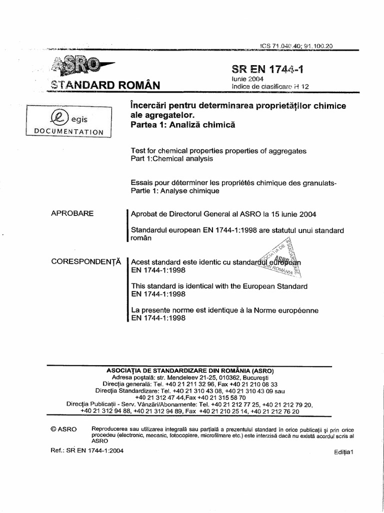 SR en 1744-1 | PDF
