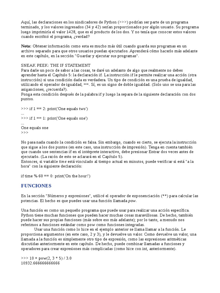 Beginning Python | PDF | Raíz cuadrada | Python (lenguaje de programación)