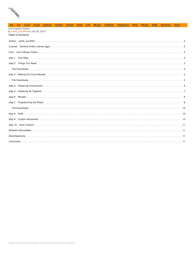Line Follower Robot | PDF | Printed Circuit Board | Electronic Circuits