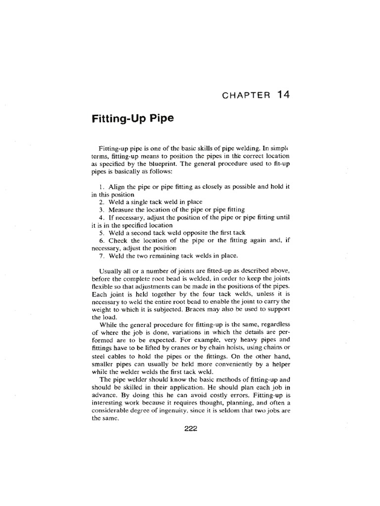 Fit Up Procedures | PDF