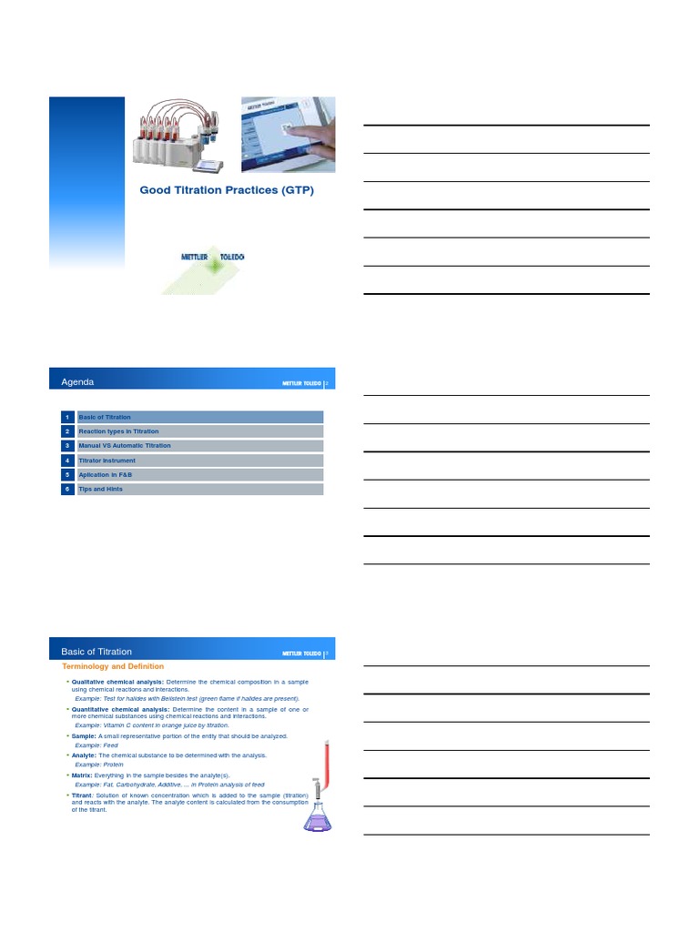 Materi - Good Titration Practices PDF | PDF | Titration | Chemistry