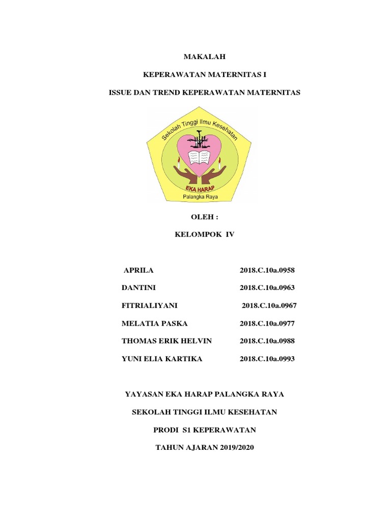 Makalah Maternitas Trens Dan Issues Keperawatan | PDF | Karier & Perkembangan