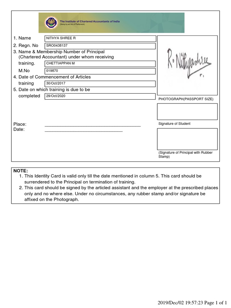 Article Id Card | PDF