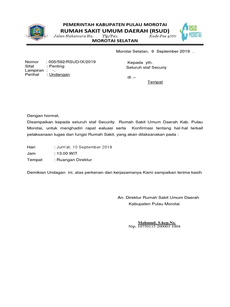 Undangan Security | PDF