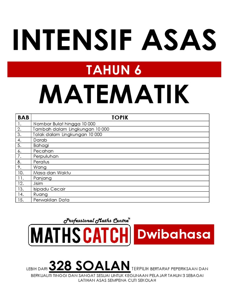 (Dwibahasa) Modul Latihan Asas Matematik Tahun 6 | PDF | Decimal | Numbers
