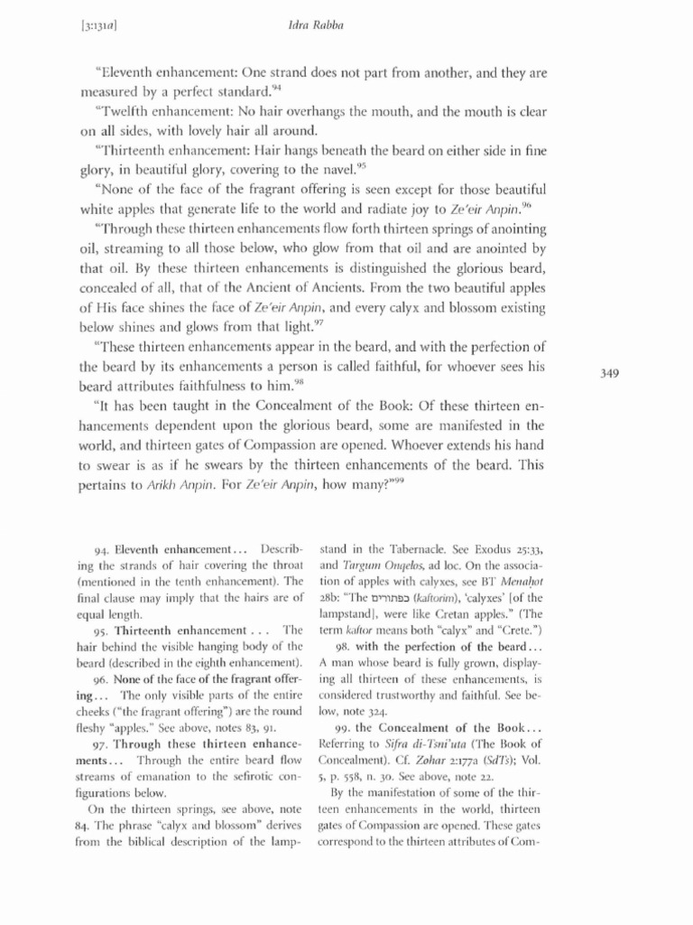 32 - Zohar - Idra Rabba (Zohar) - Idra Rabba-Extracts | PDF