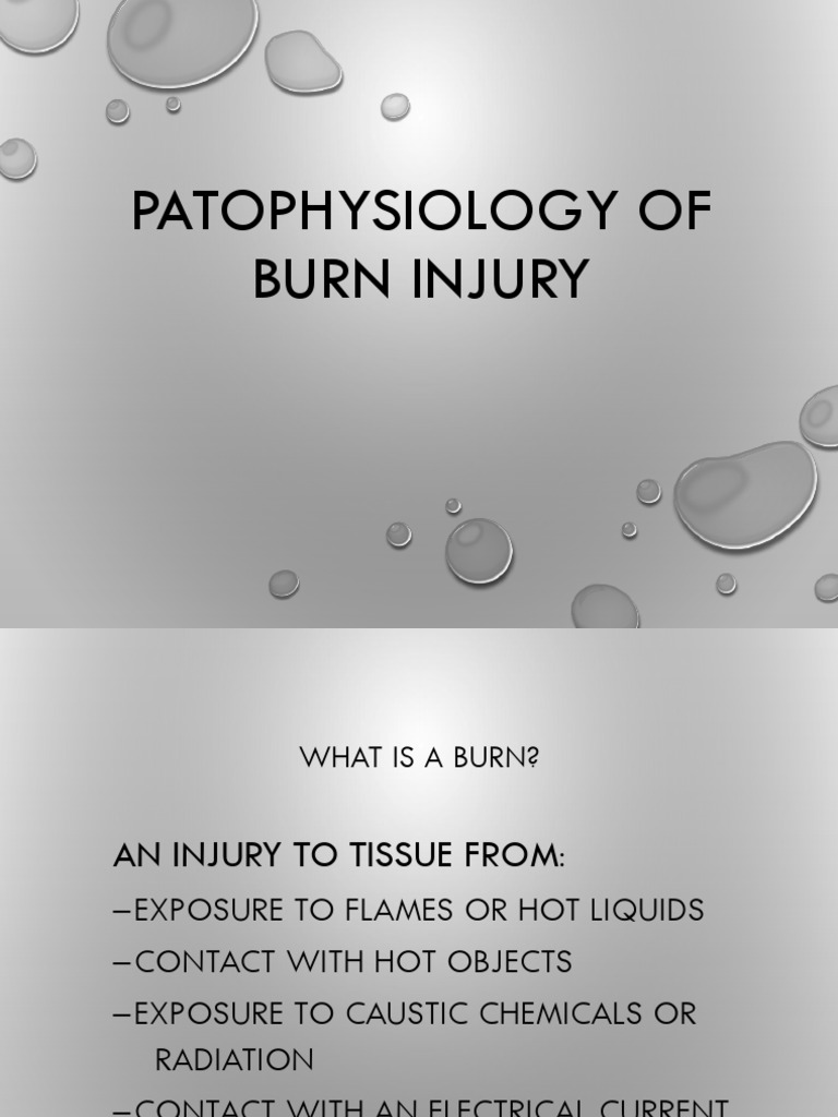 4.pathophysiology of Burn Injury | PDF | Burn | High Voltage