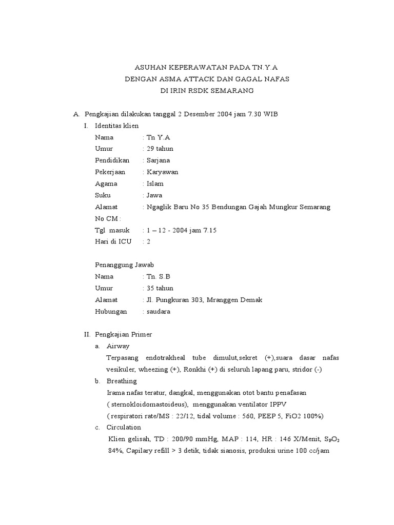 Askep Asma Attack | PDF