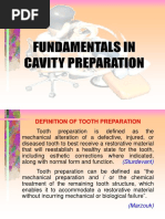 Class I Cavity Preparation | PDF | Tooth Enamel | Dentin
