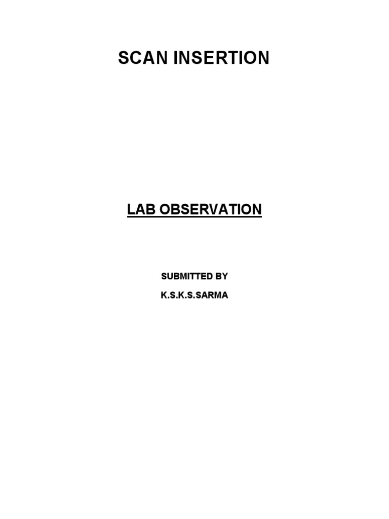 Scan Insertion and Violation Fixes | PDF | Digital Electronics | Computing