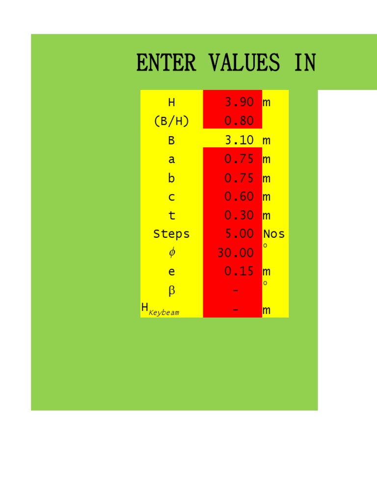 Design of Random Rubble Masonry Retaining Wall | PDF | Bending | Friction