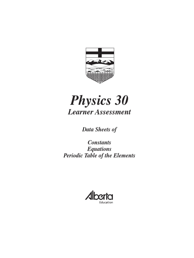 Physics 30 Formula Sheet New | PDF | Electronvolt | Quark