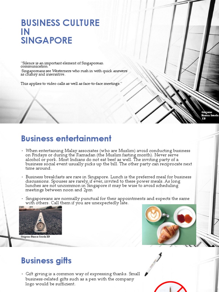 Business Culture in Singapore | PDF | Singapore | World Politics