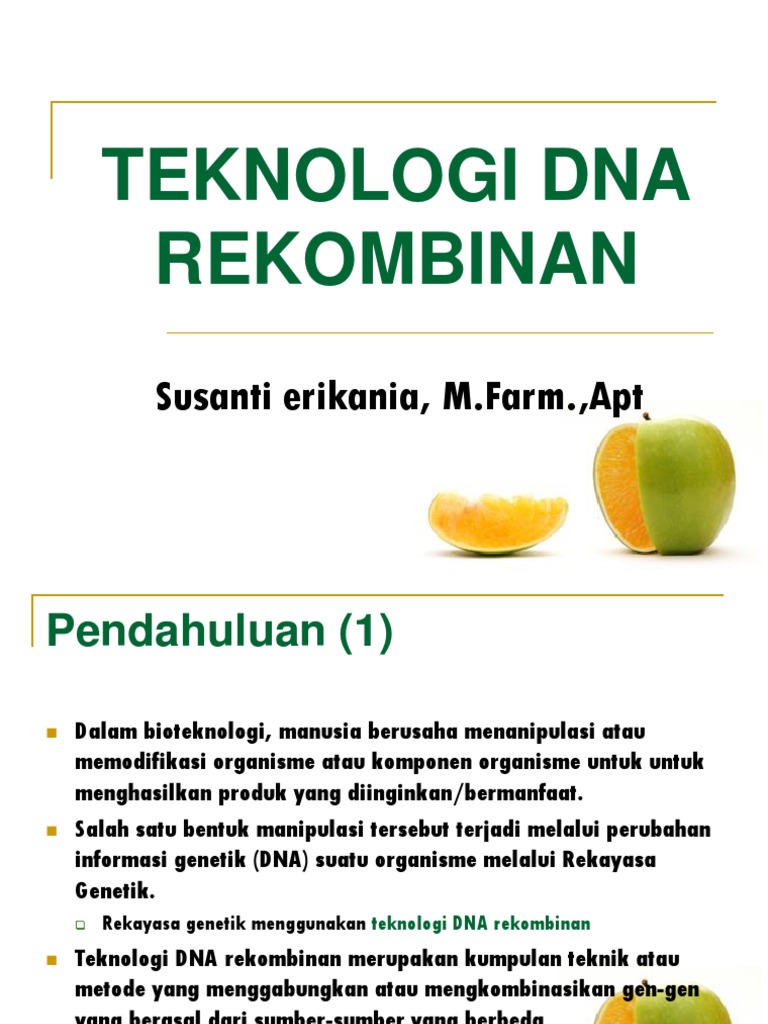 Dna Rekombinan | PDF