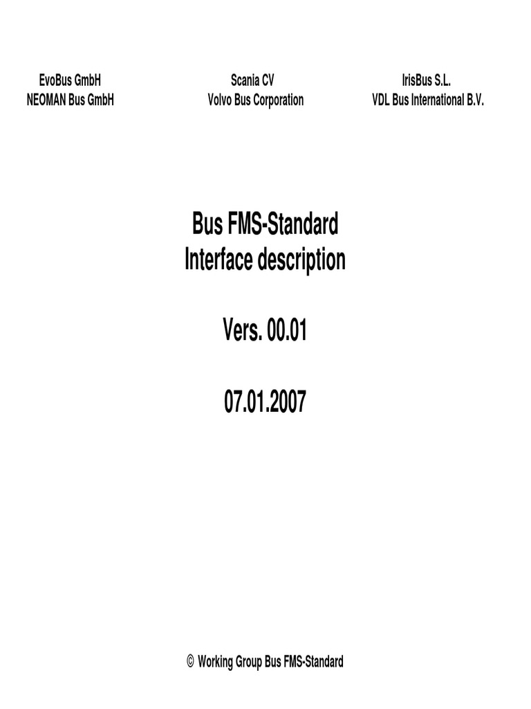 FMS Bus | PDF | Byte | Motor Vehicle