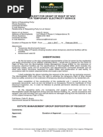 Sample Letter To Meralco To Hold Installation of Electrical Lines | PDF