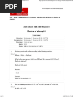 ACS Practice Test 1 | PDF | Chemical Equilibrium | Chemical Reactions