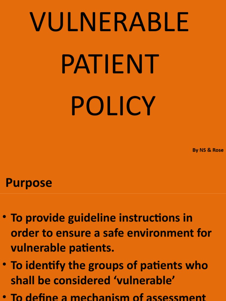 Vulnerable Patient | PDF | Patient | Intensive Care Unit