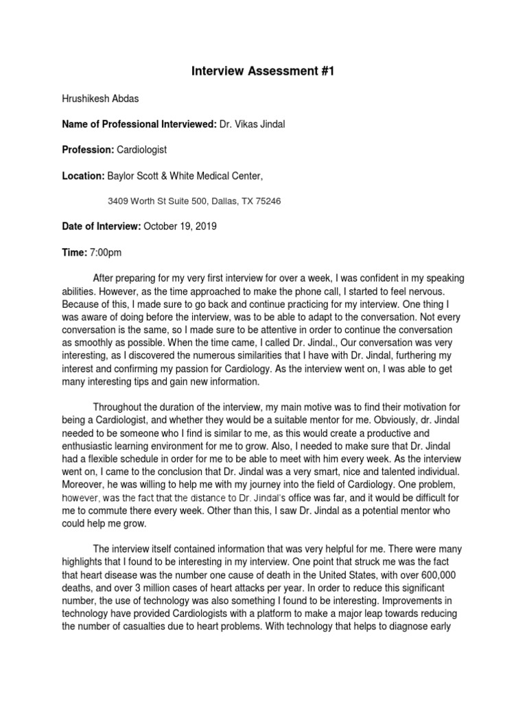 Hrushikesh Abdas - Interview Assessment 1 - Submit - Major | PDF ...