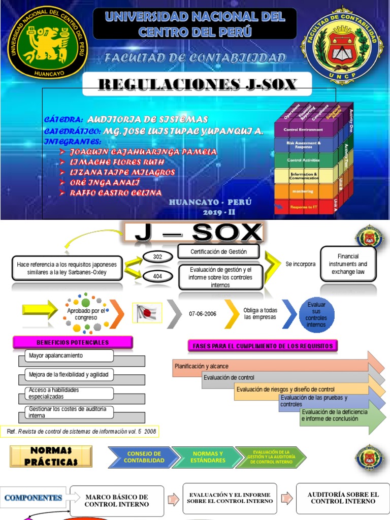 JSOX | PDF | Auditoría | Tecnología de información y comunicaciones