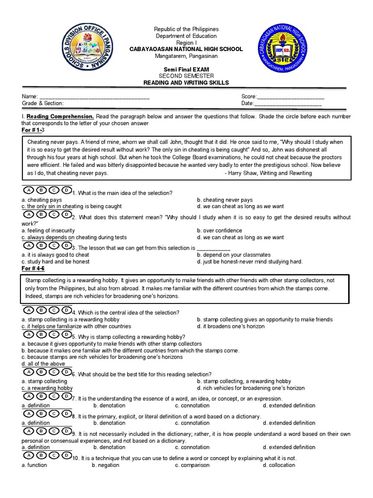 Final Reading & Writing | Download Free PDF | Social Media | Popular ...