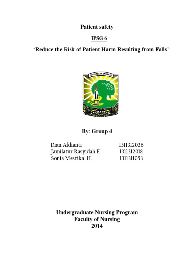 Ipsg 6 Patient Safety | PDF | Patient Safety | Patient