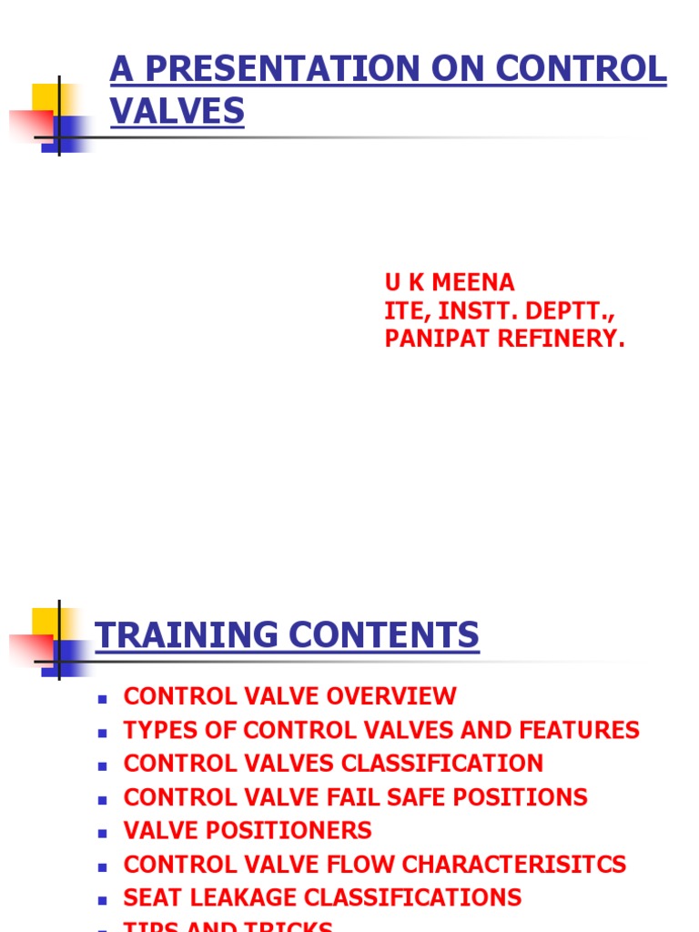 Control Valves: Types and Failures | PDF | Valve | Actuator