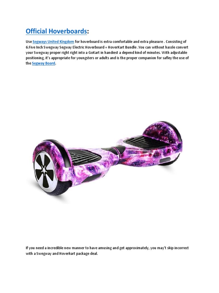 Best UK Hoverboards & Hoverkarts Guide | PDF | Vehicles | Transport