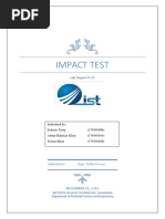 Charpy Impact Test - Lab Report | PDF | Fracture | Ductility