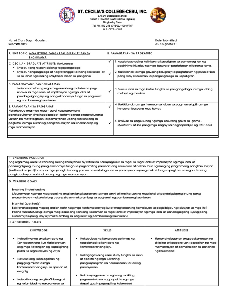 Ap 10 Lesson 1-2 | PDF