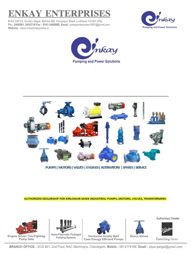 Enkay Enterprises Presentation | PDF | Pump | Oil Refinery
