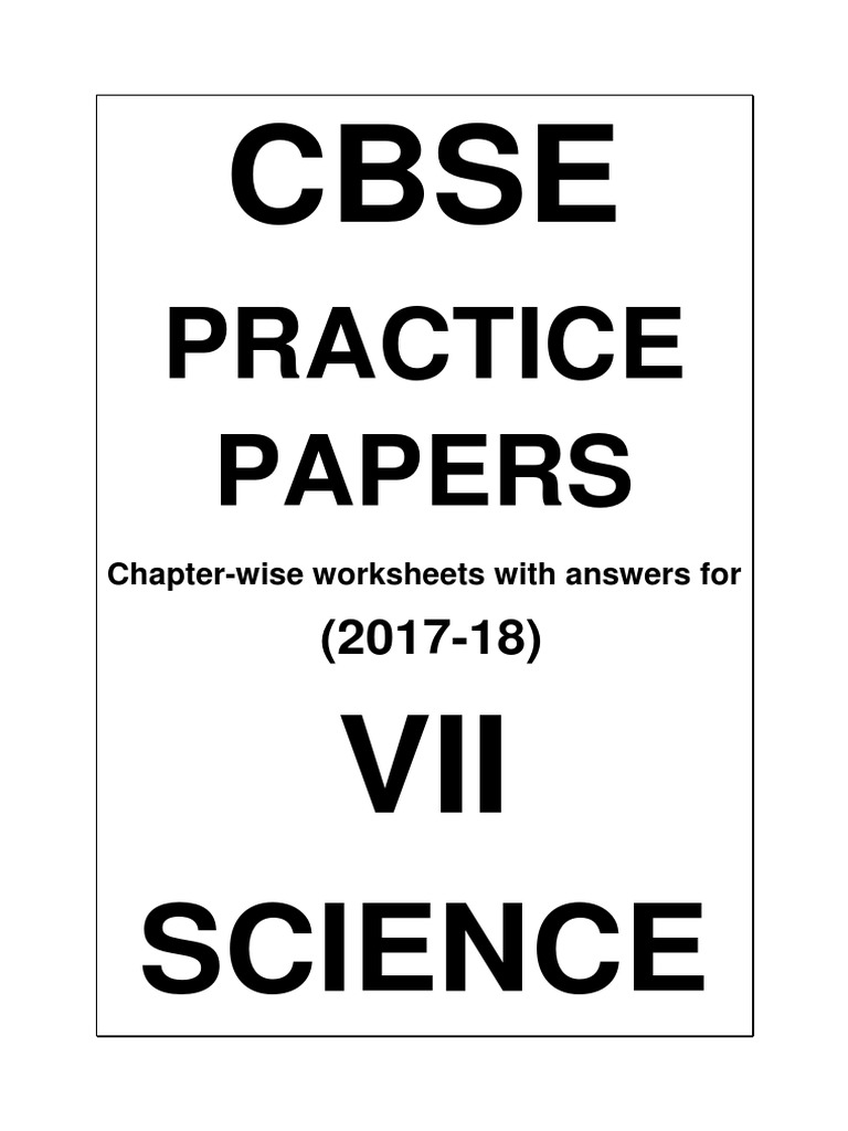 CBSE Practice Papers Grade 7 | PDF | Plants | Leaf