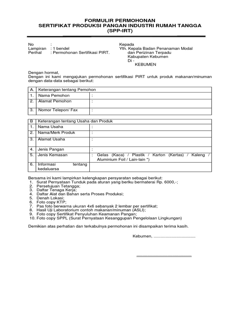 Form Pirt | PDF