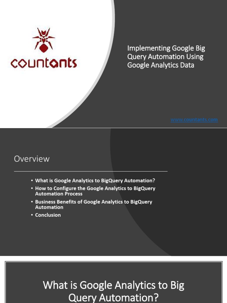 Implementing Google BigQuery Automation Using Google Analytics Data | PDF | Analytics | Data ...