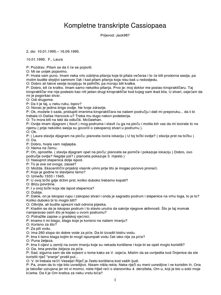 Laura Knight-Jadczyk - Kasiopejske Transkripte 2 | PDF