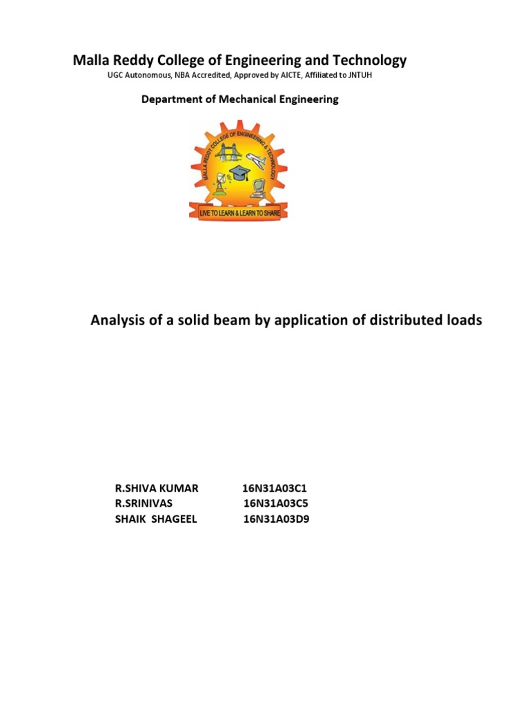 Mini Project Front Page (Repaired) | Download Free PDF | Beam ...