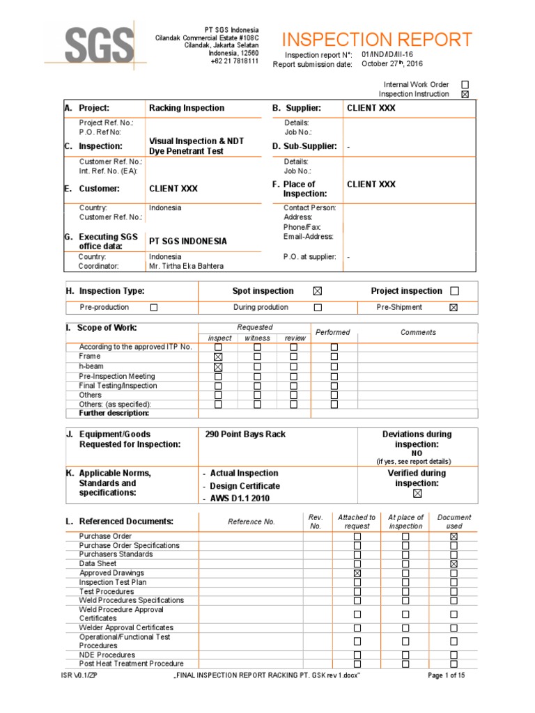 Rack Inspection | Warehouse | Nondestructive Testing | Free 30-day ...