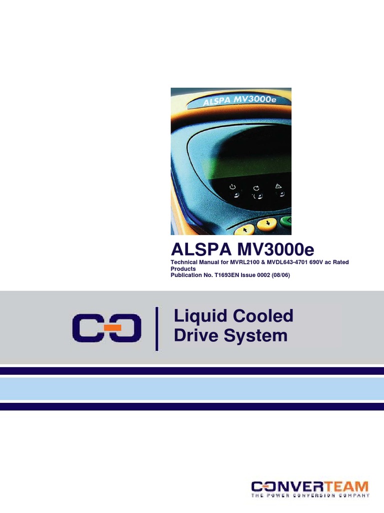 MV 3000 Liquid Cooled Drive System | PDF | Power Supply | Electric Power