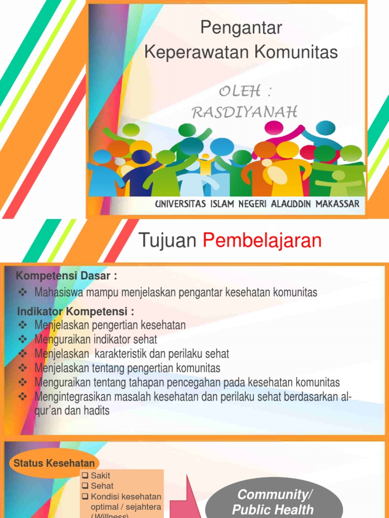 Materi 1 - Pengantar Keperawatan Komunitas | PDF