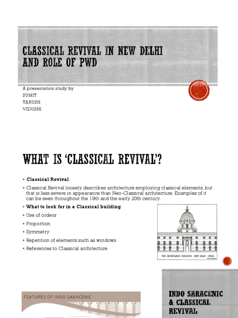 Classical Revival Building of New Delhi | PDF | Art Media