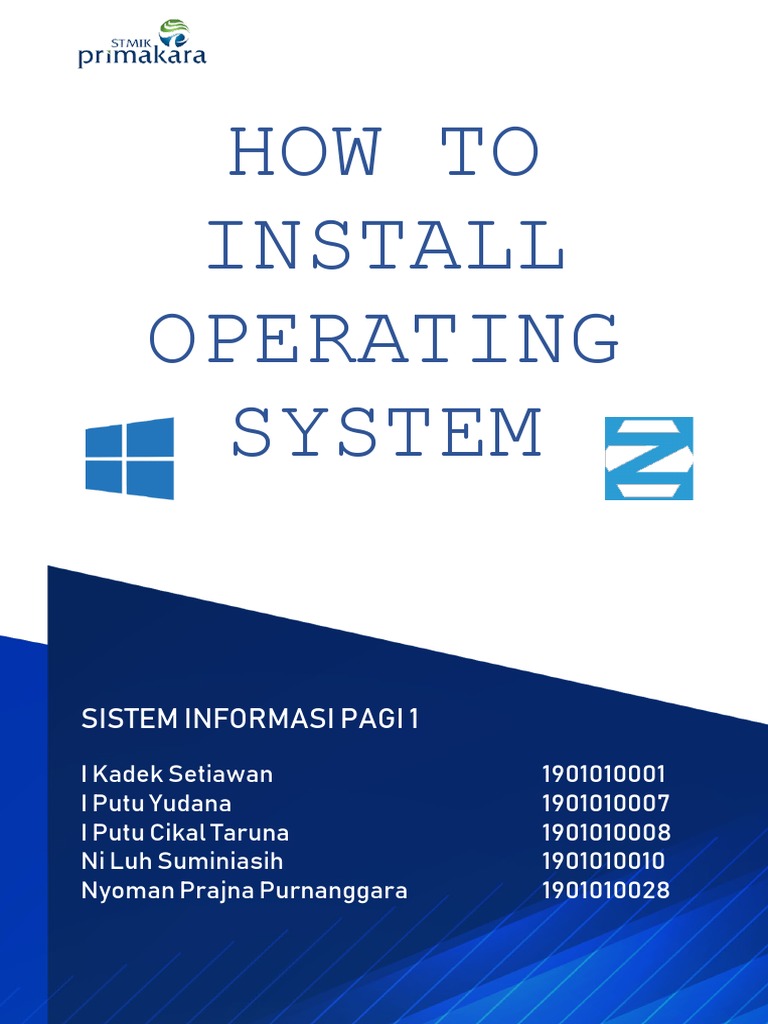 How To Install Operating System | PDF