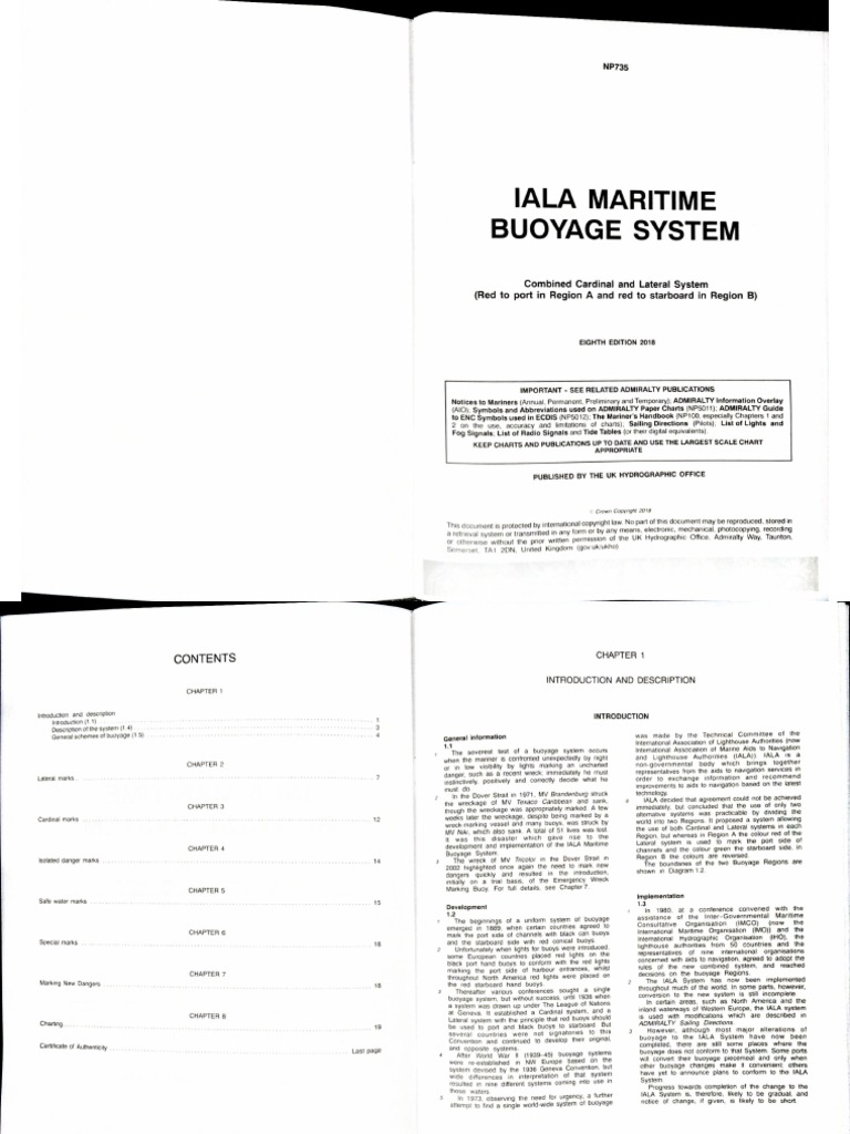 IALA Maritime Buoyage System NP735-8th Edition 2018 PDF | PDF